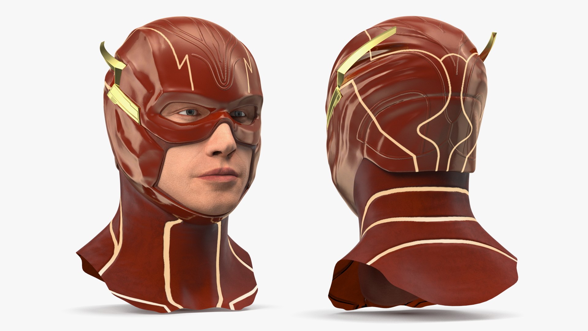 Prohibits Flash DC - Flash Comics Character Head 3D - TurboSquid 2054863
