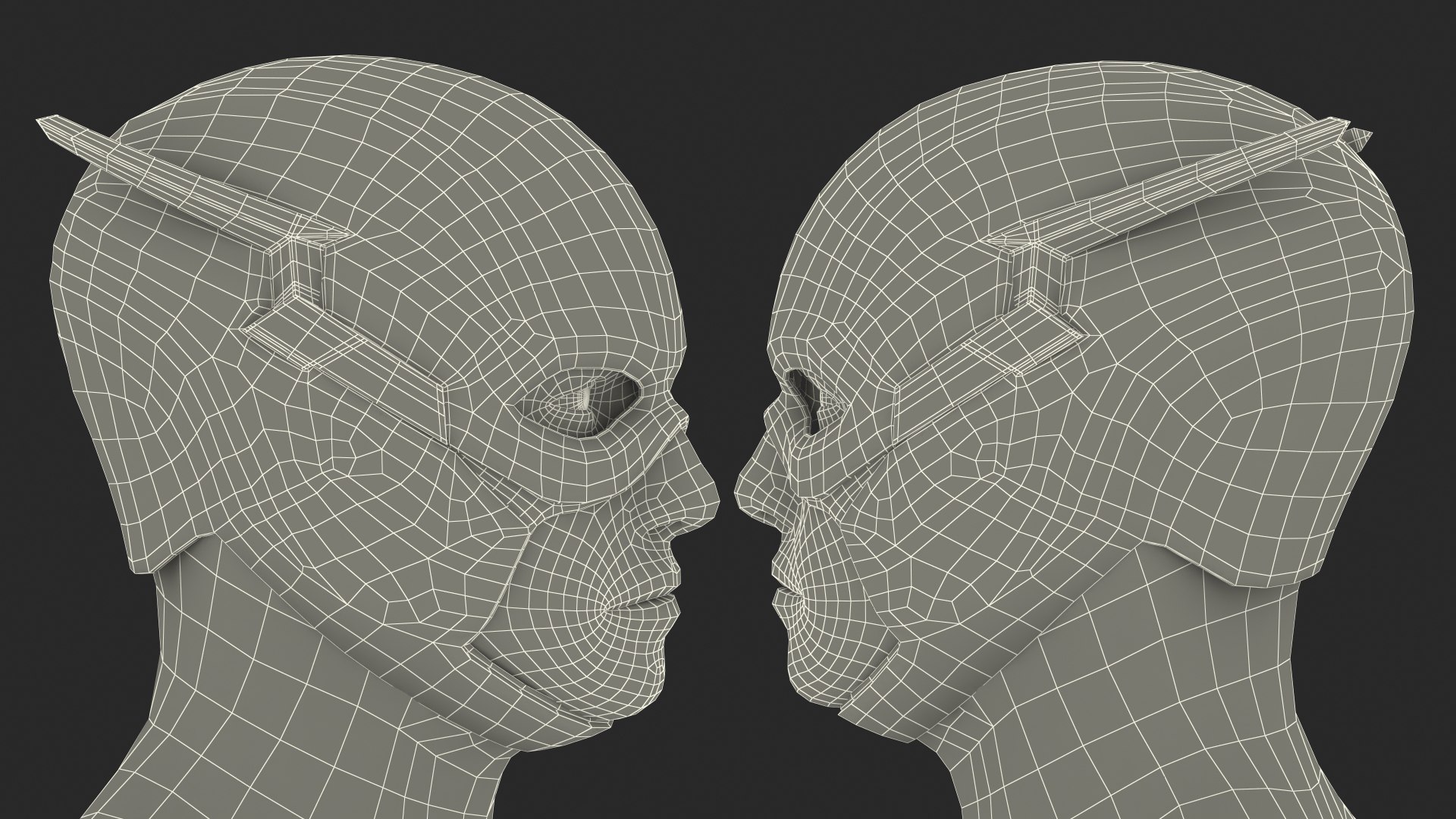 Prohibits Flash DC - Flash Comics Character Head 3D - TurboSquid 2054863