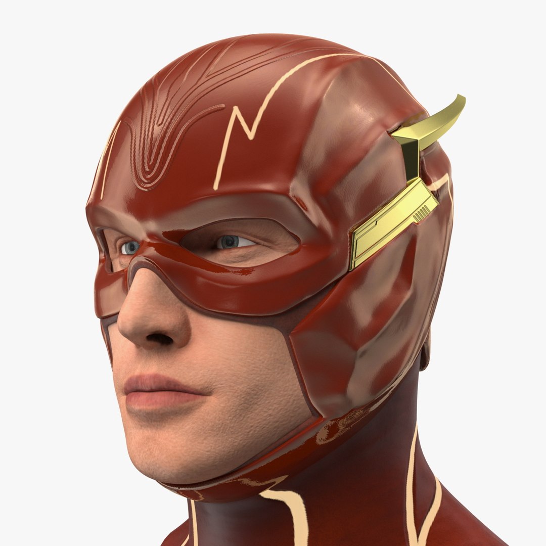 Prohibits Flash DC - Flash Comics Character Head 3D - TurboSquid 2054863