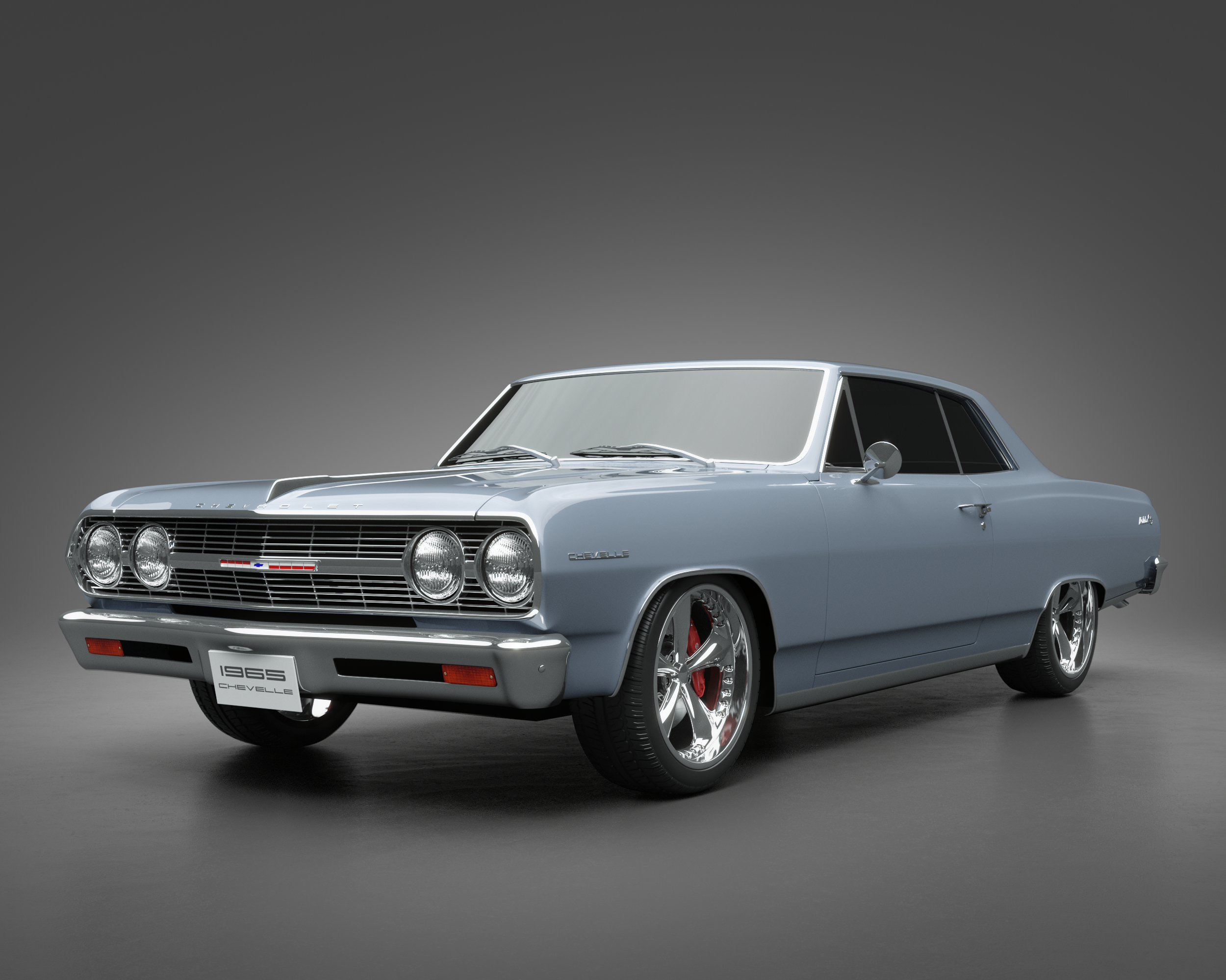 modèle 3D de 1965 Chevrolet Chevelle Malibu SS - OBJ - TurboSquid 1743009
