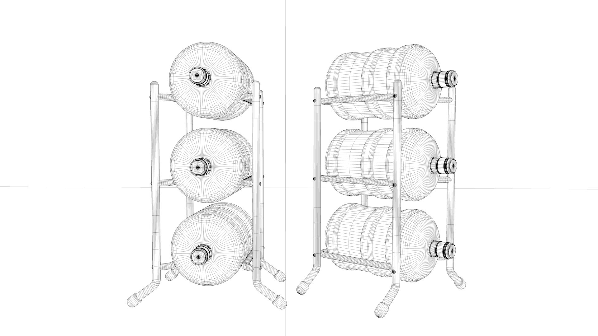 3D model Bottle Rack white 3D - TurboSquid 1753599