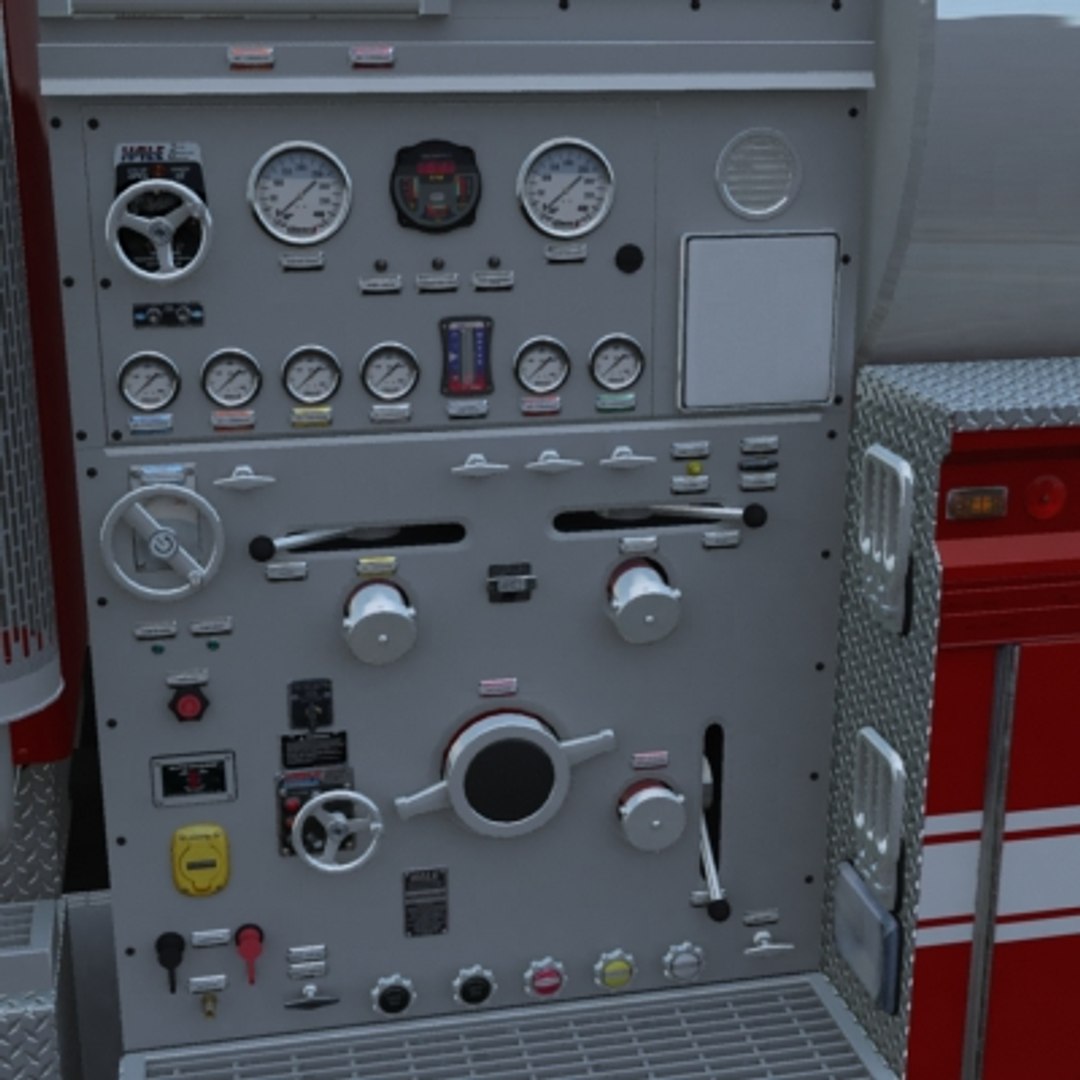 3d Model Of Truck Firetruck Pumper