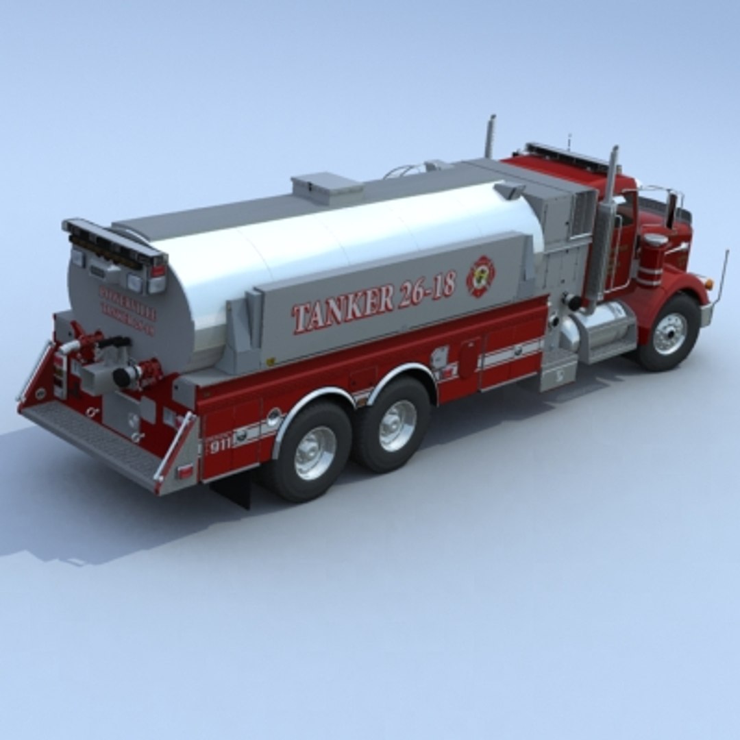 3d Model Of Truck Firetruck Pumper