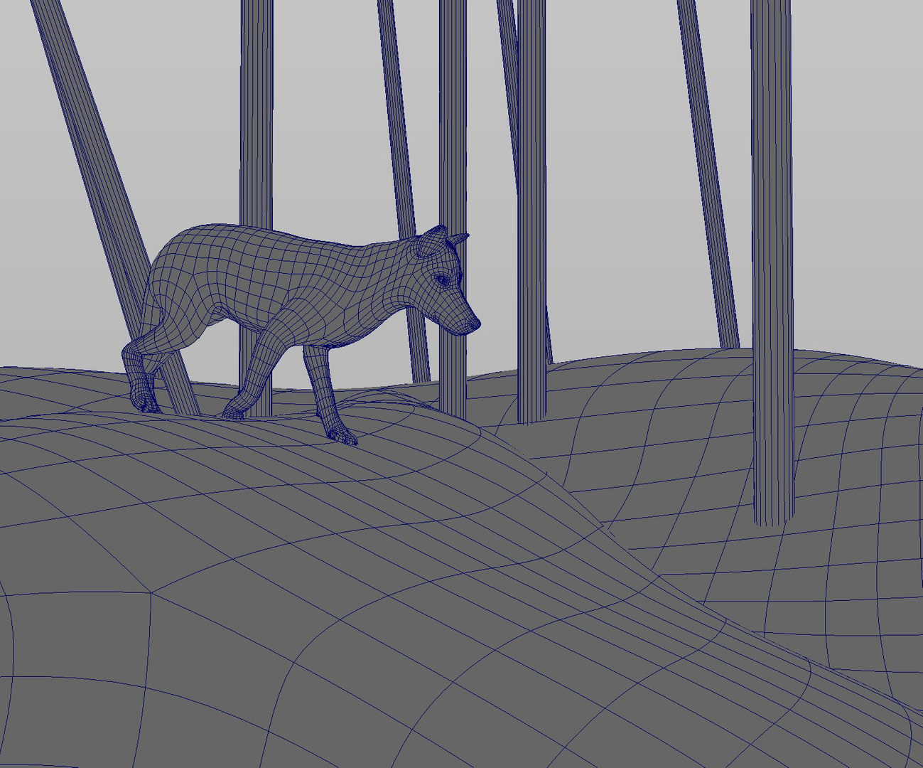 Wolf Fur Animations 2 3d Model