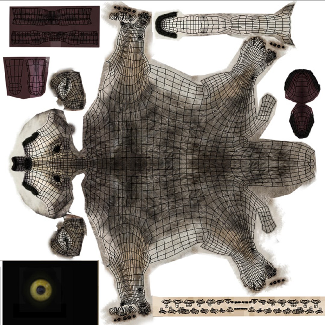 Wolf Fur Animations 2 3d Model