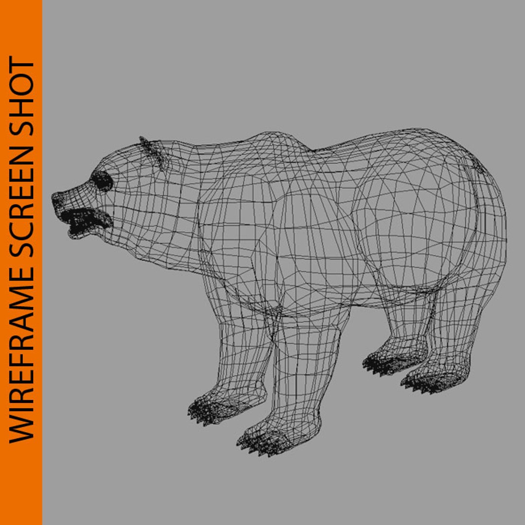 bearstatue bear statue 3d max