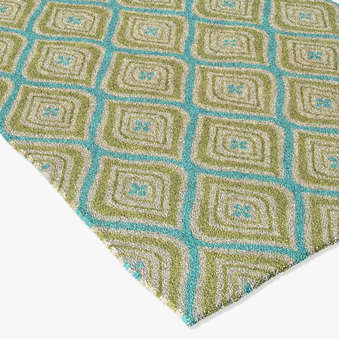 3d Model Of Rizzy Home Rugs Multi-colored