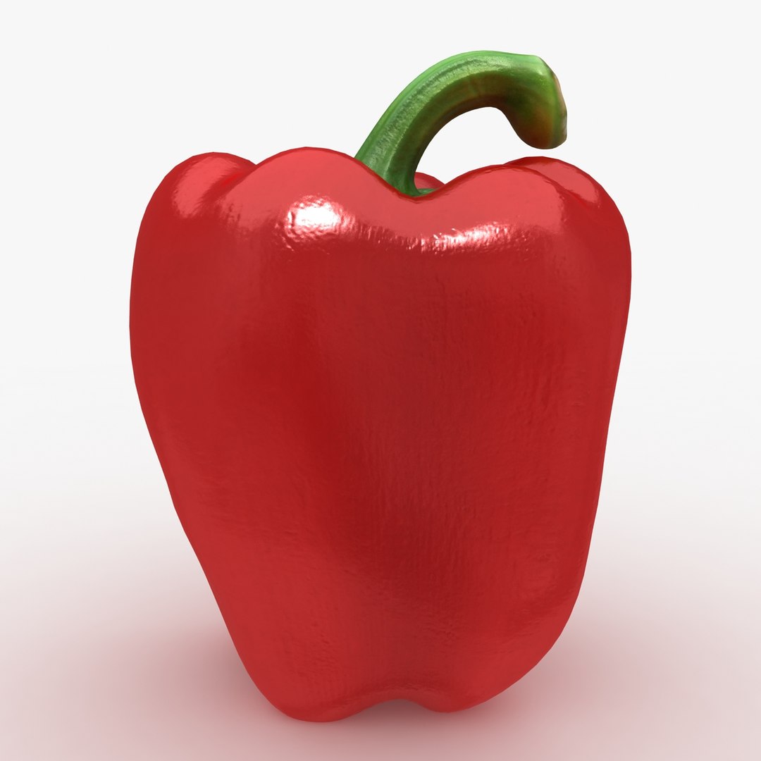 3ds Max Realistic Pepper Red