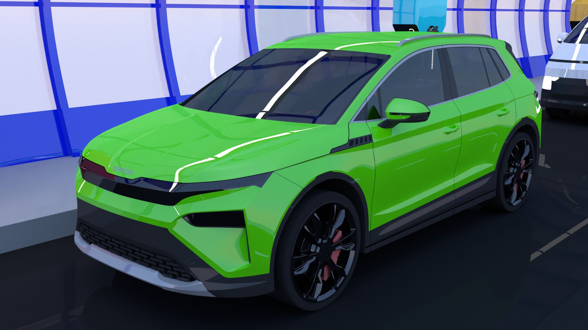 Charger With Elroq And ST1 Van 3D - TurboSquid 2344539