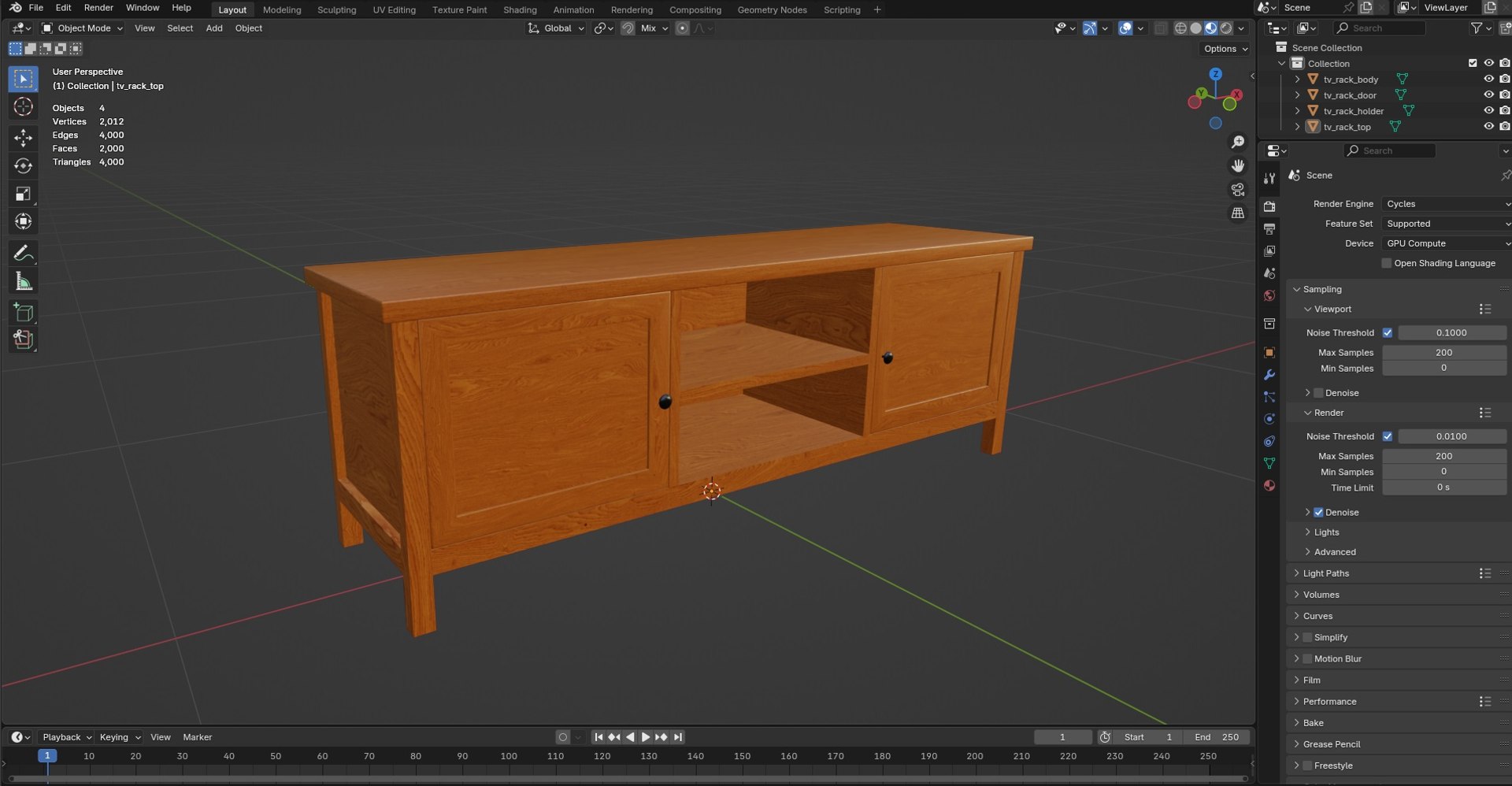 TV Rack N2 Model - TurboSquid 2412883