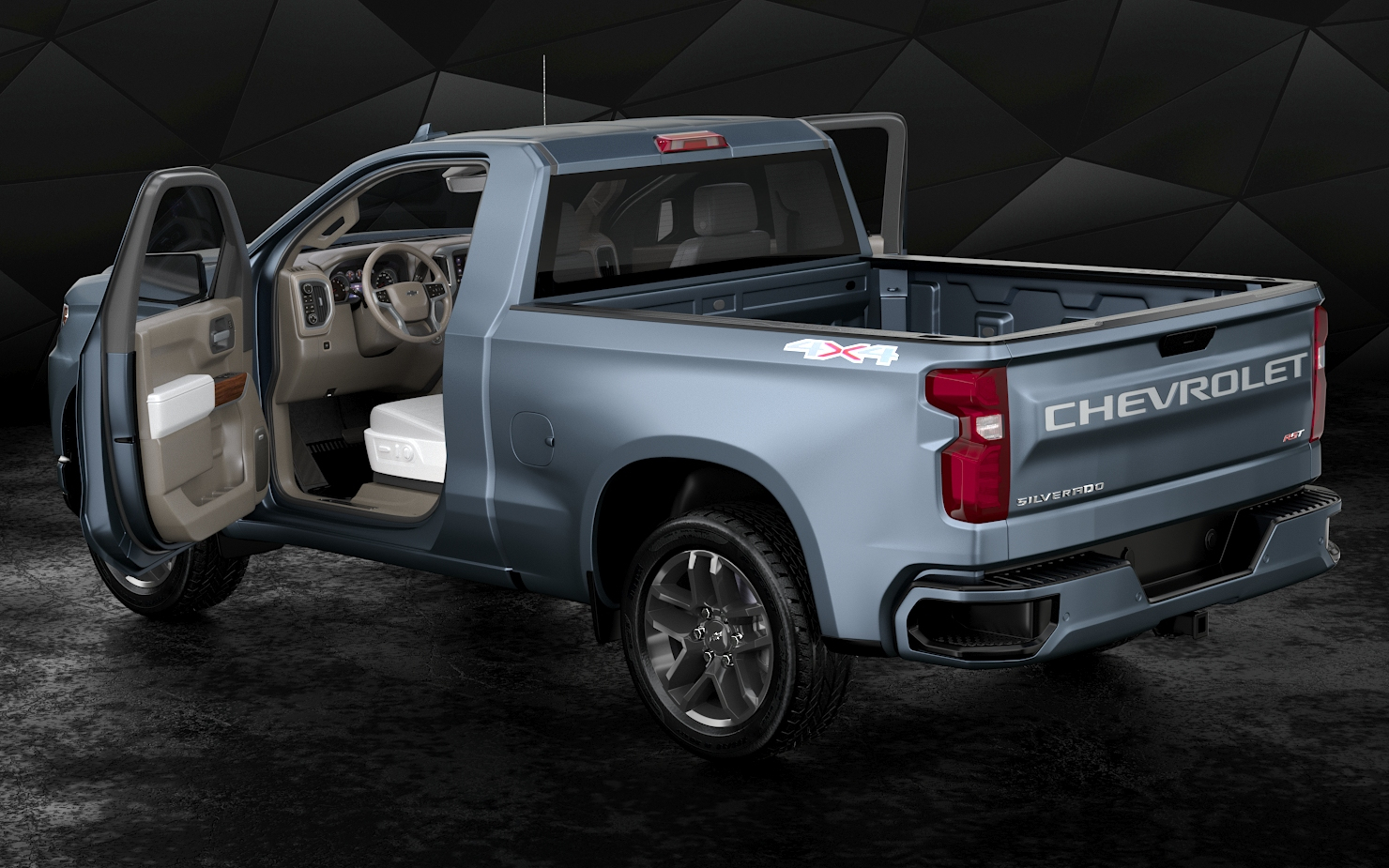 2019 chevrolet silverado regular 3D model - TurboSquid 1419946