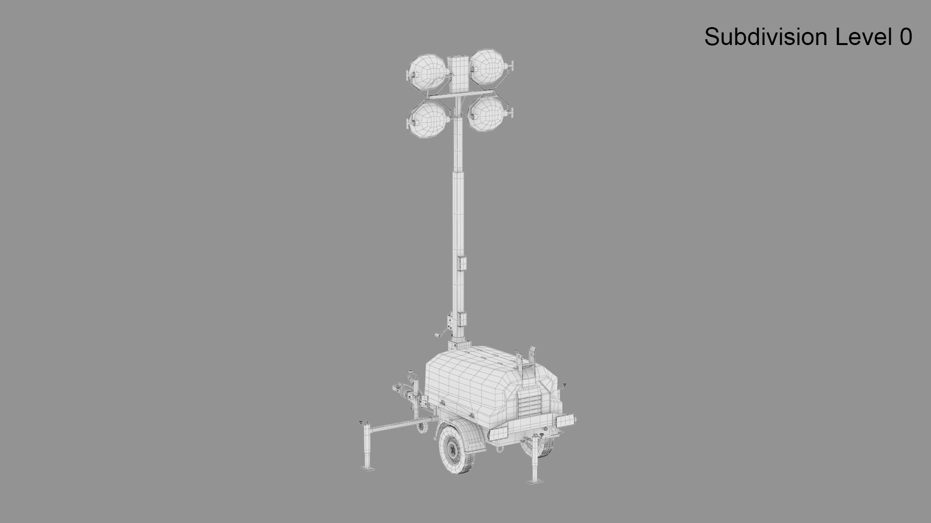 3D Light Tower Model - TurboSquid 1924326