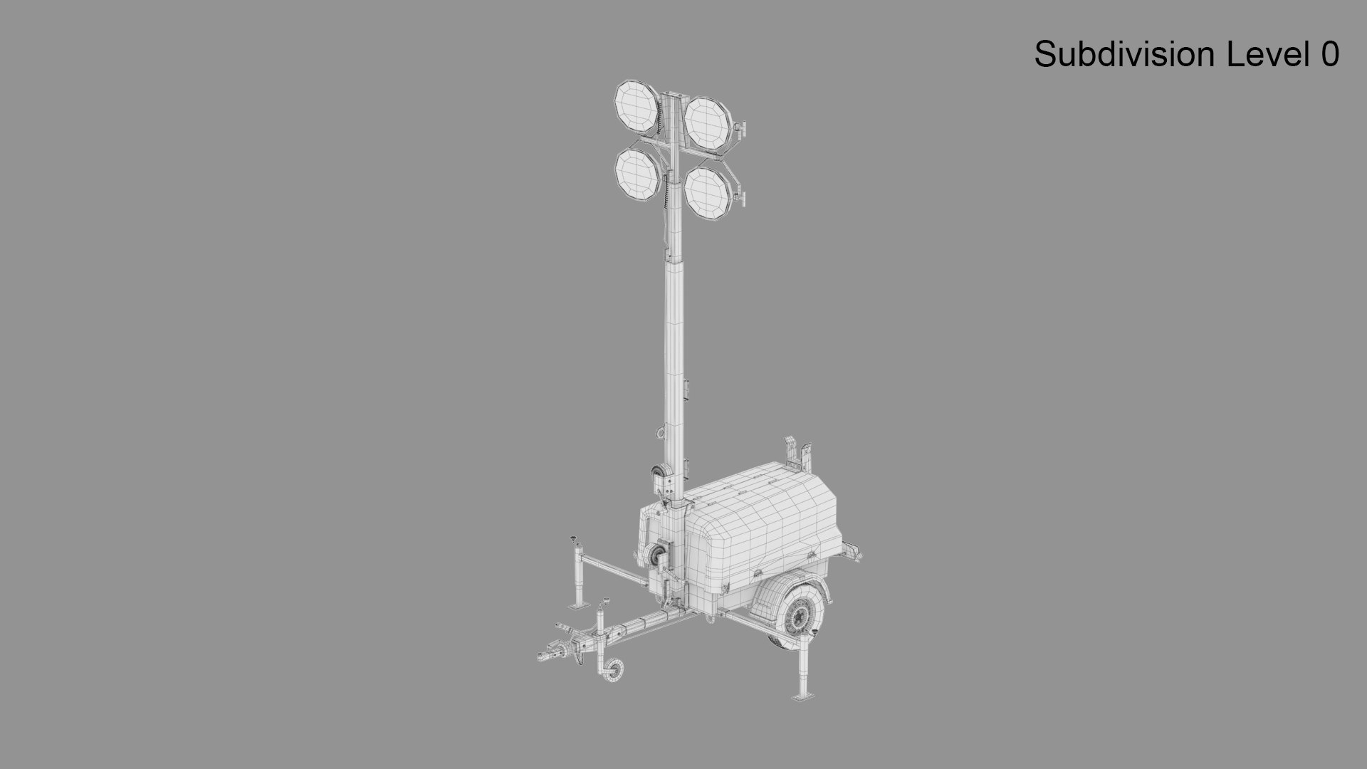 3D Light Tower Model - TurboSquid 1924326