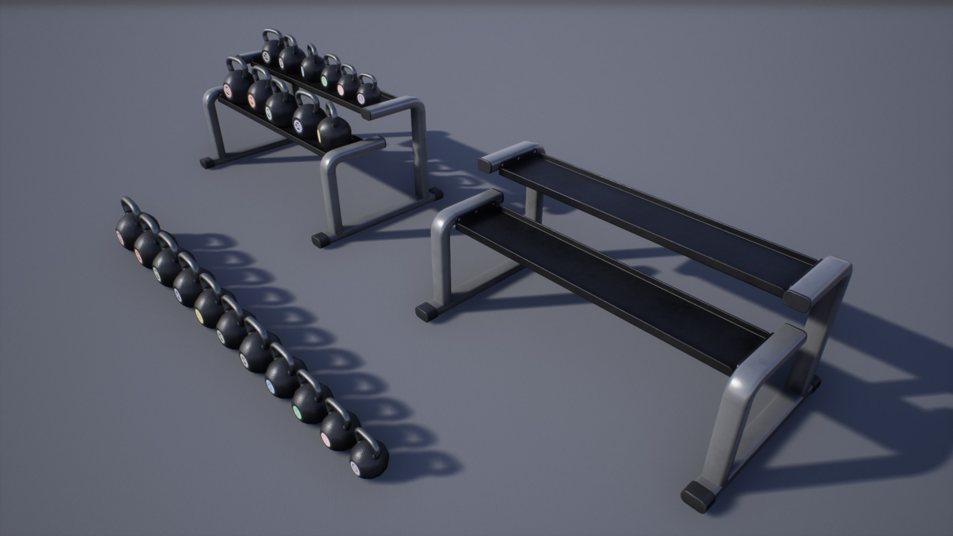Kettlebell Rack 3D Model - TurboSquid 1341972