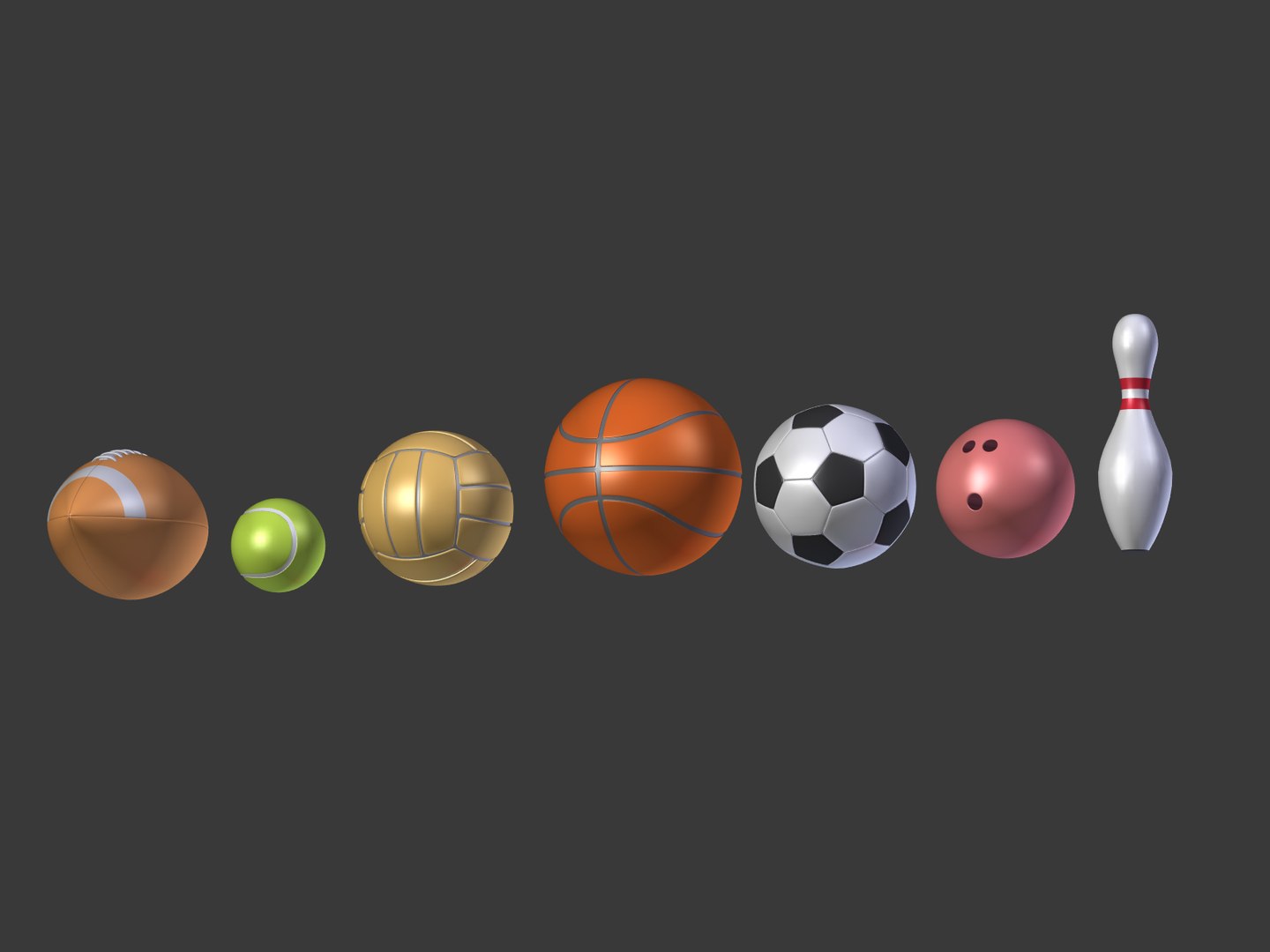 3D Cartoon Balls - TurboSquid 1474691