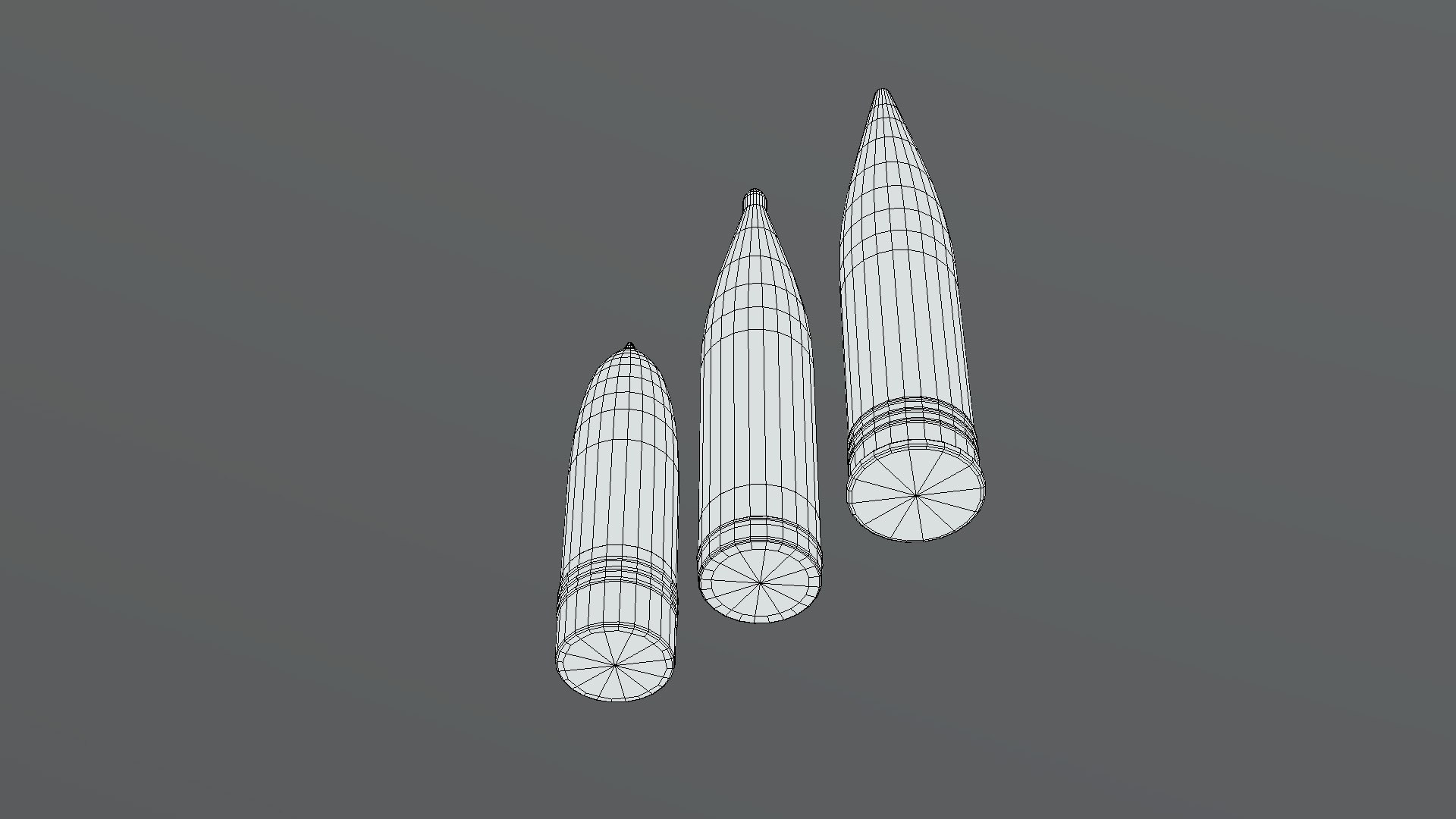 Heavy Artillery Shells 3 in 1 model - TurboSquid 1750728