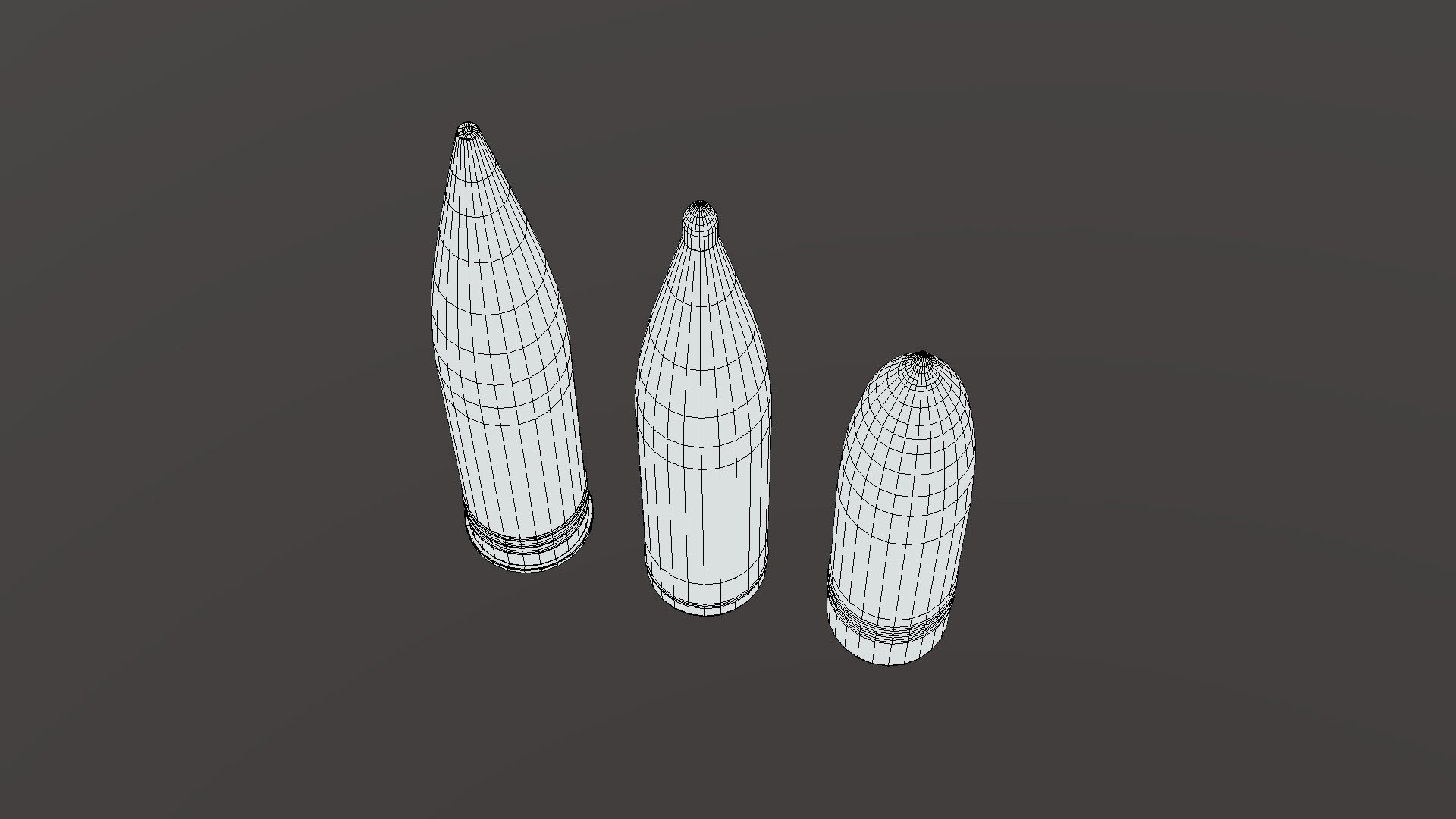 Heavy Artillery Shells 3 in 1 model - TurboSquid 1750728