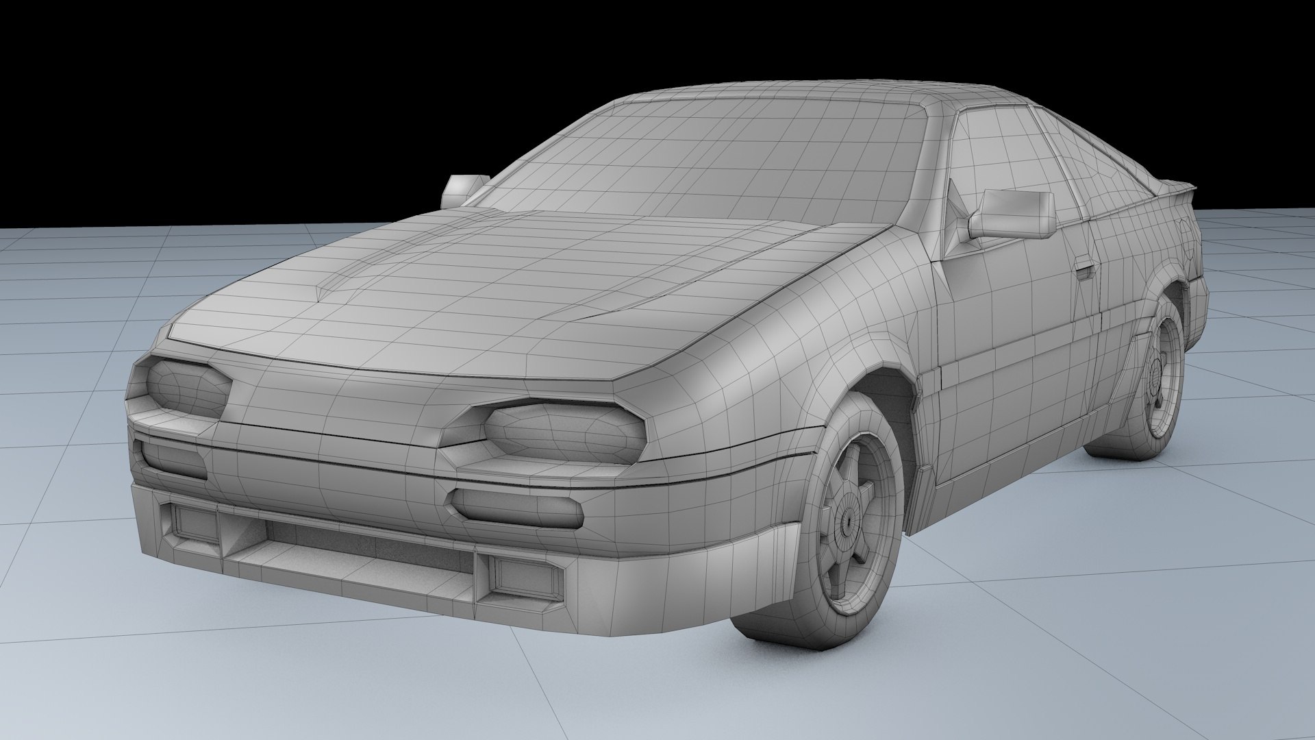 Nissan NX 1990 3D model - TurboSquid 1747699
