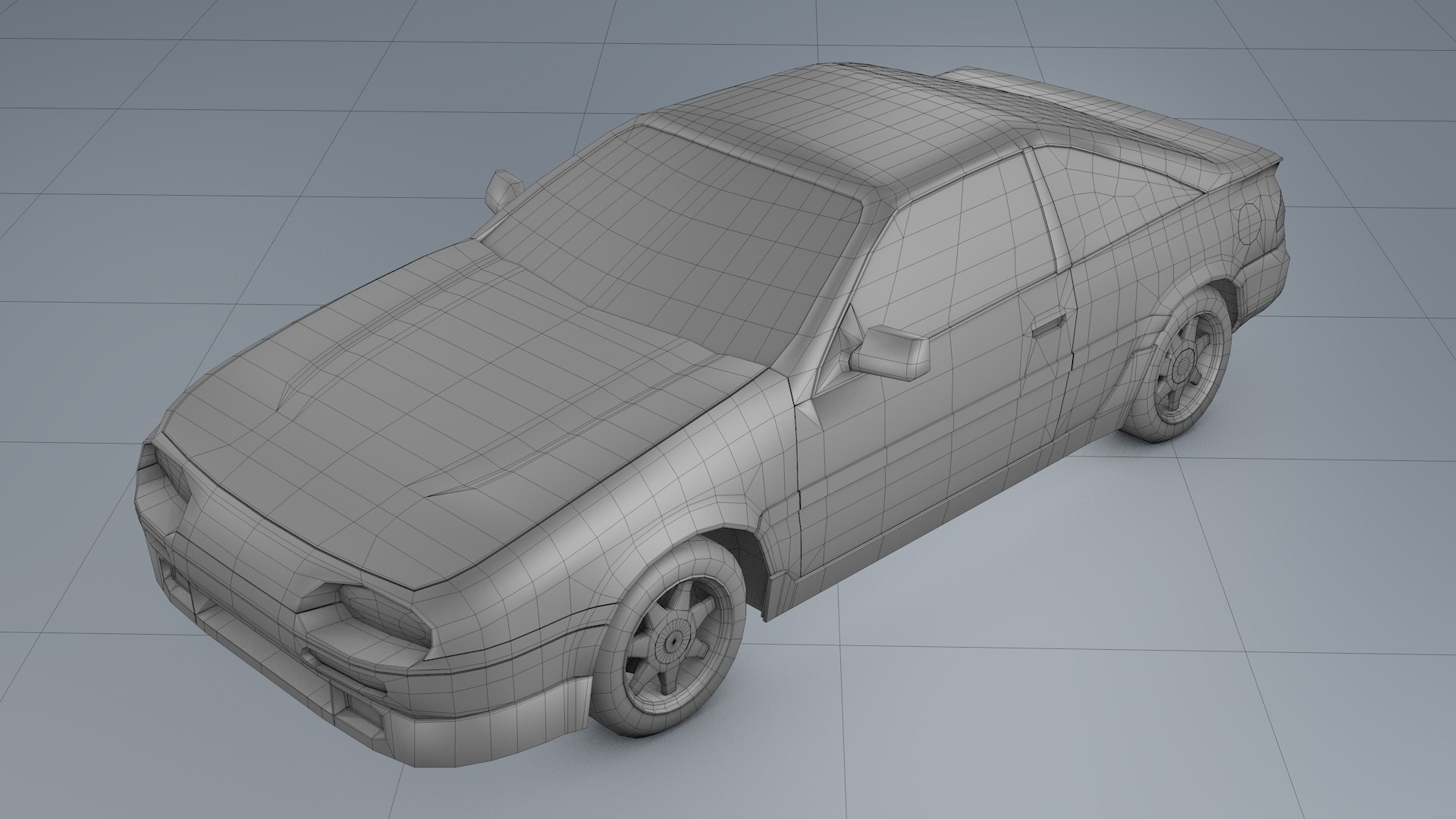 Nissan NX 1990 3D model - TurboSquid 1747699