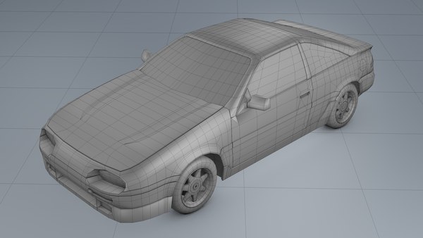 Nissan NX 1990 3D model - TurboSquid 1747699