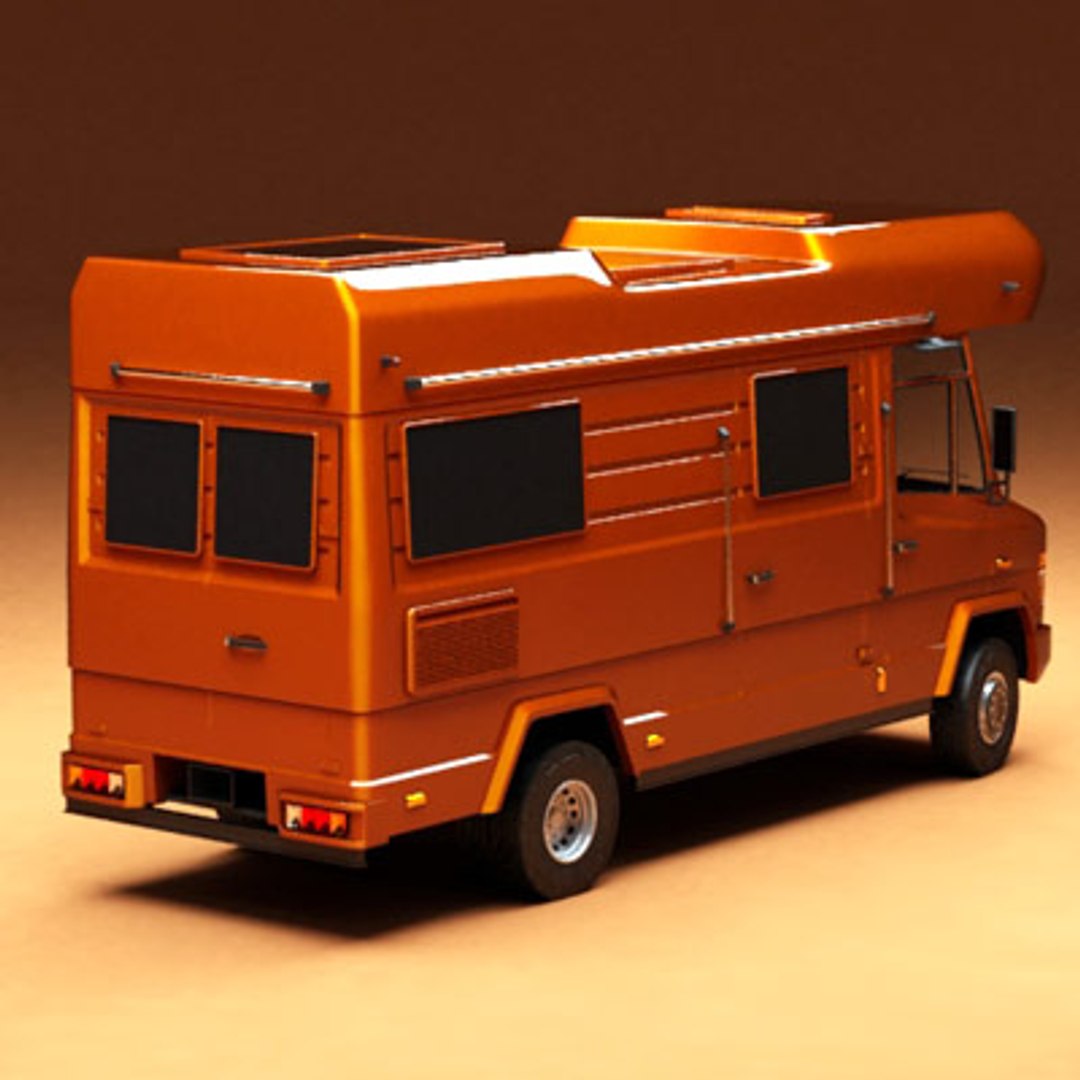 3d camper camp model