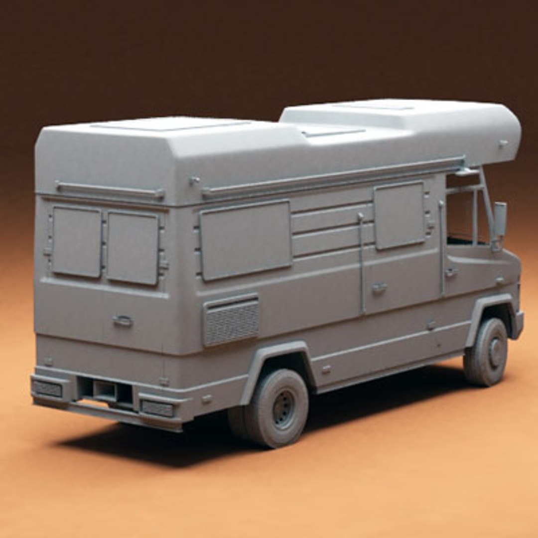 3d camper camp model