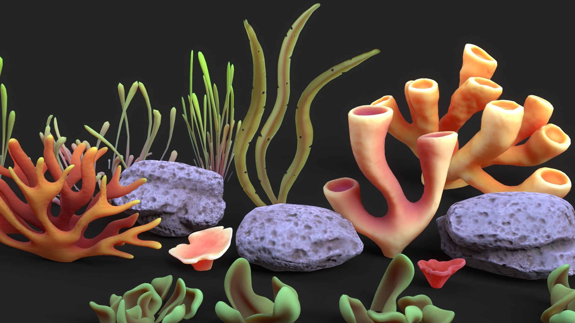 3D Coral Reef Model - TurboSquid 1795789