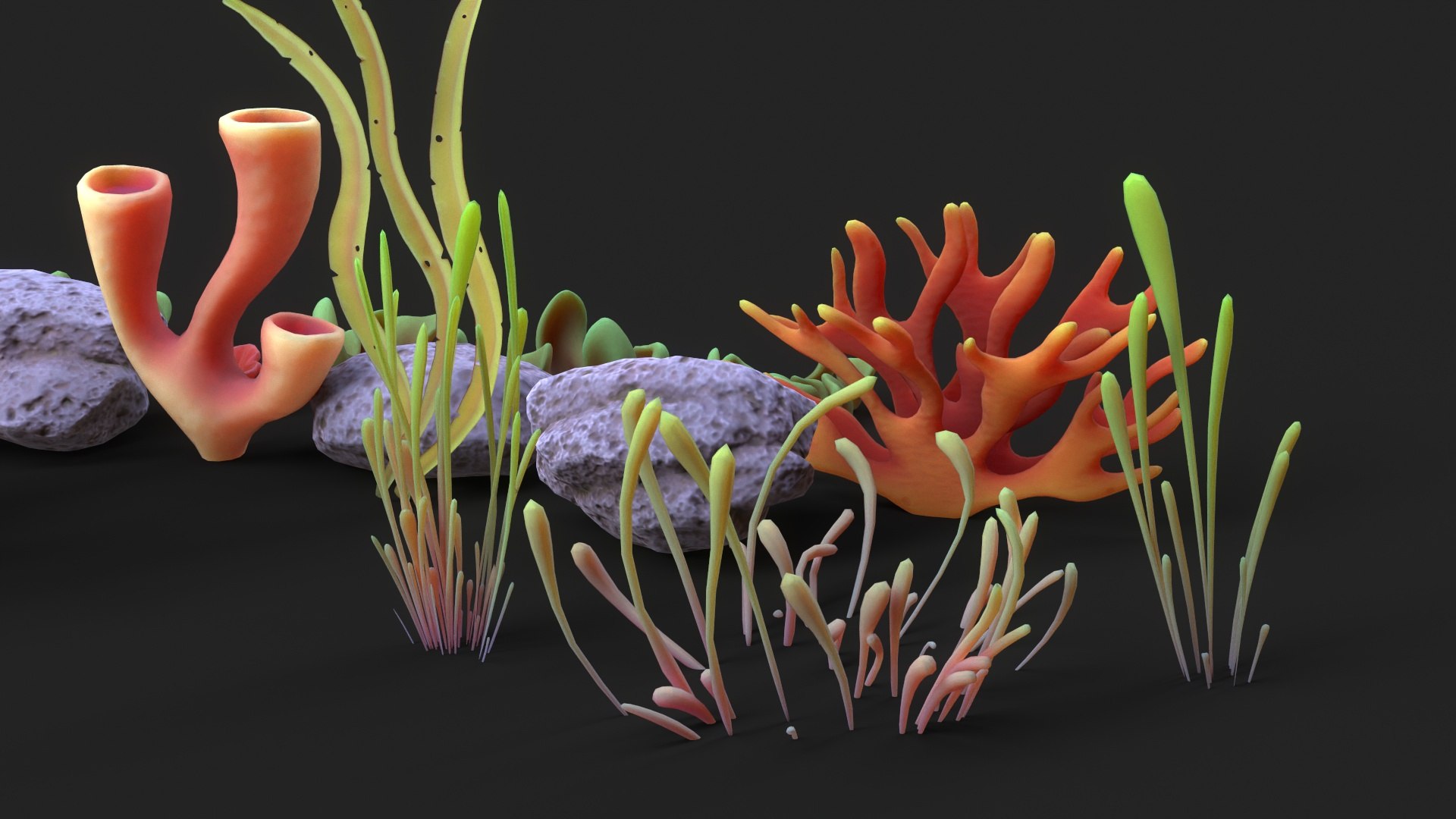 3D Coral Reef Model - TurboSquid 1795789