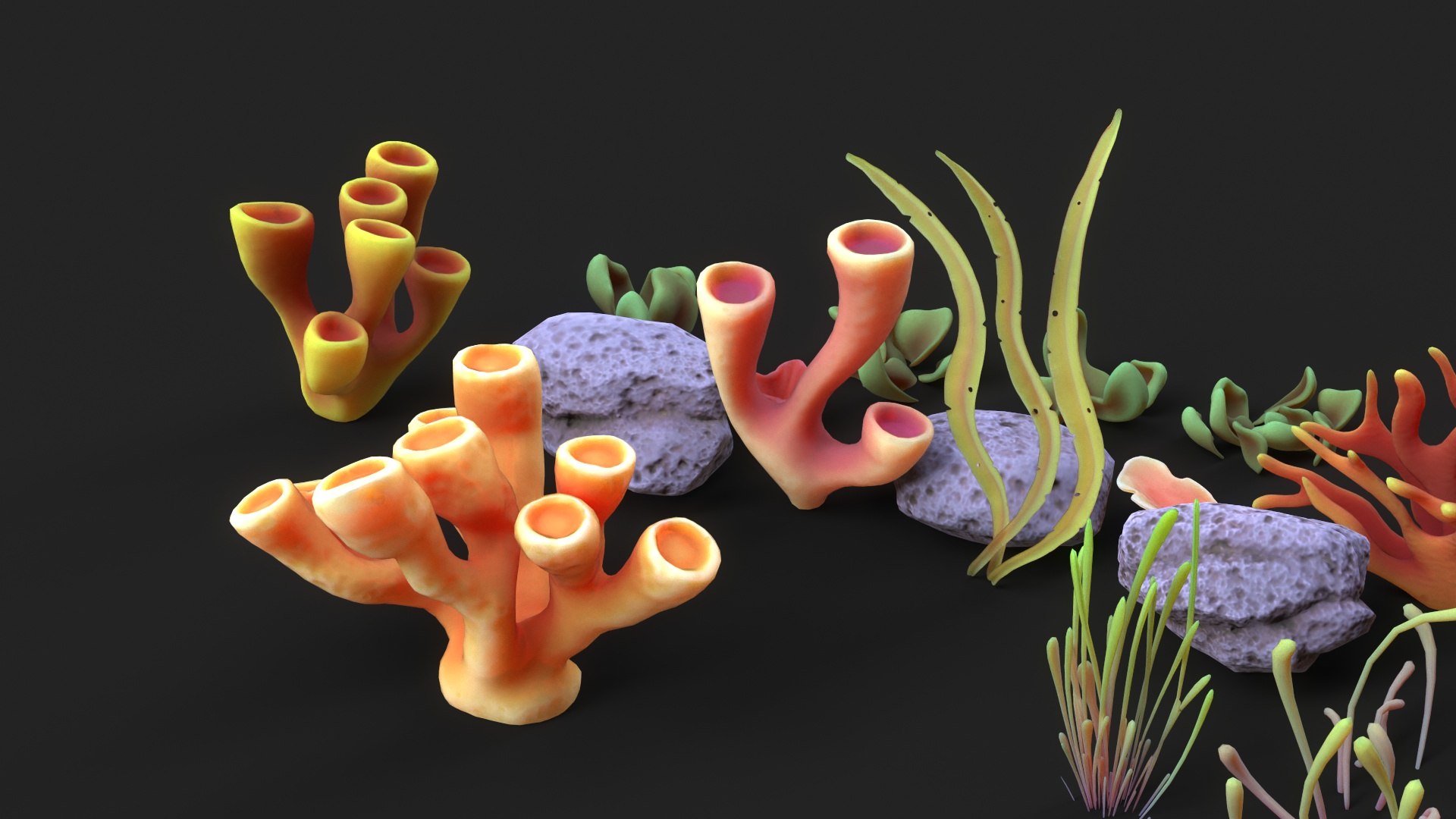 3D Coral Reef Model - TurboSquid 1795789