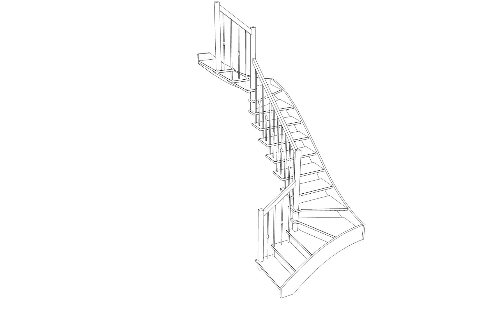 Cinema4d Interior Stairs