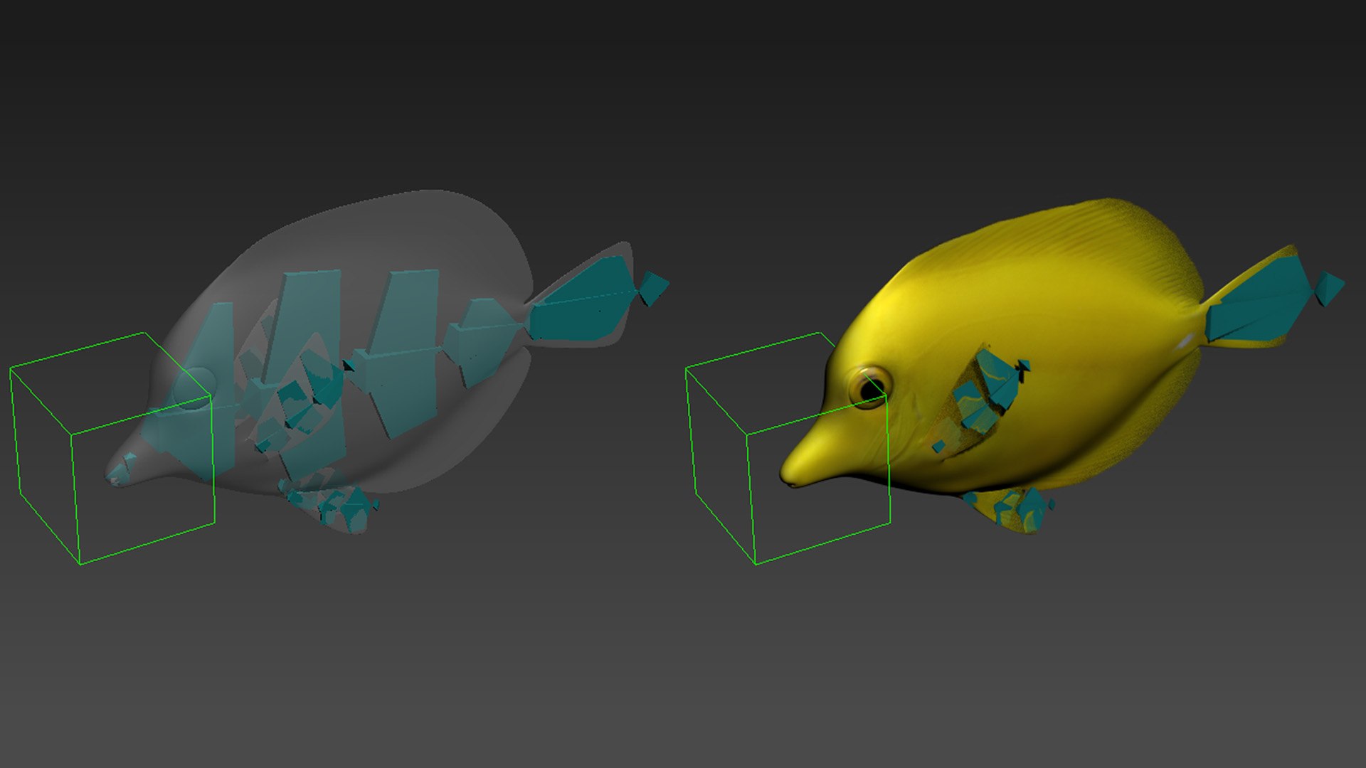 Yellow Tang Animation Bones 3D - TurboSquid 1506905