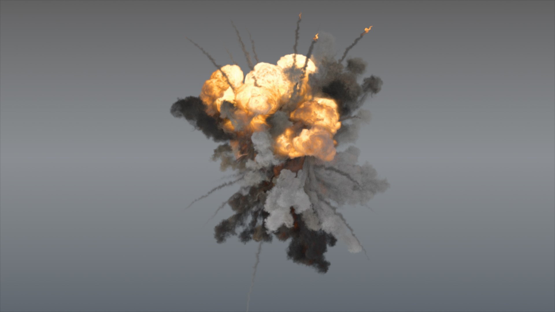 Aerial Explosion Trails 02 - Vdb 3D Model - TurboSquid 2234300