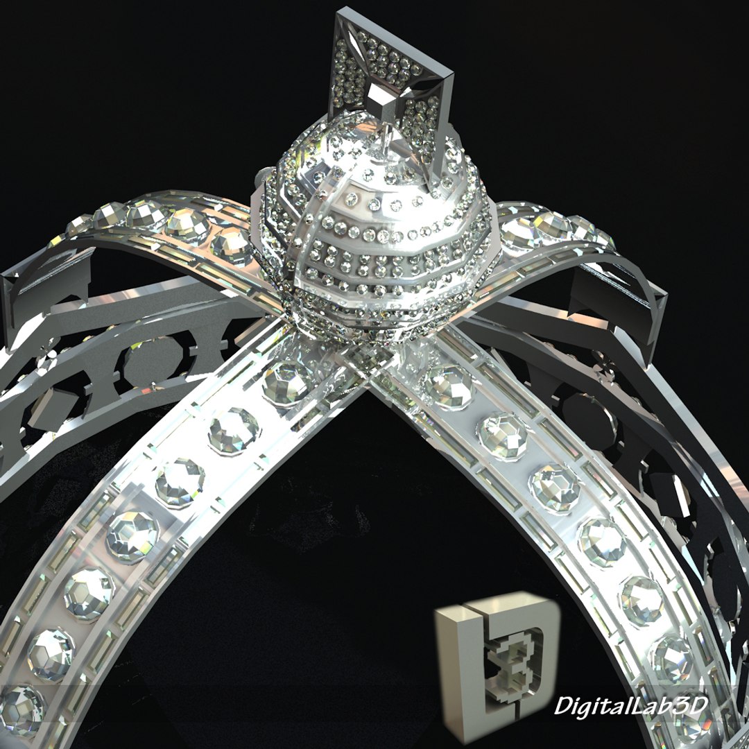 3d Diamond Crown