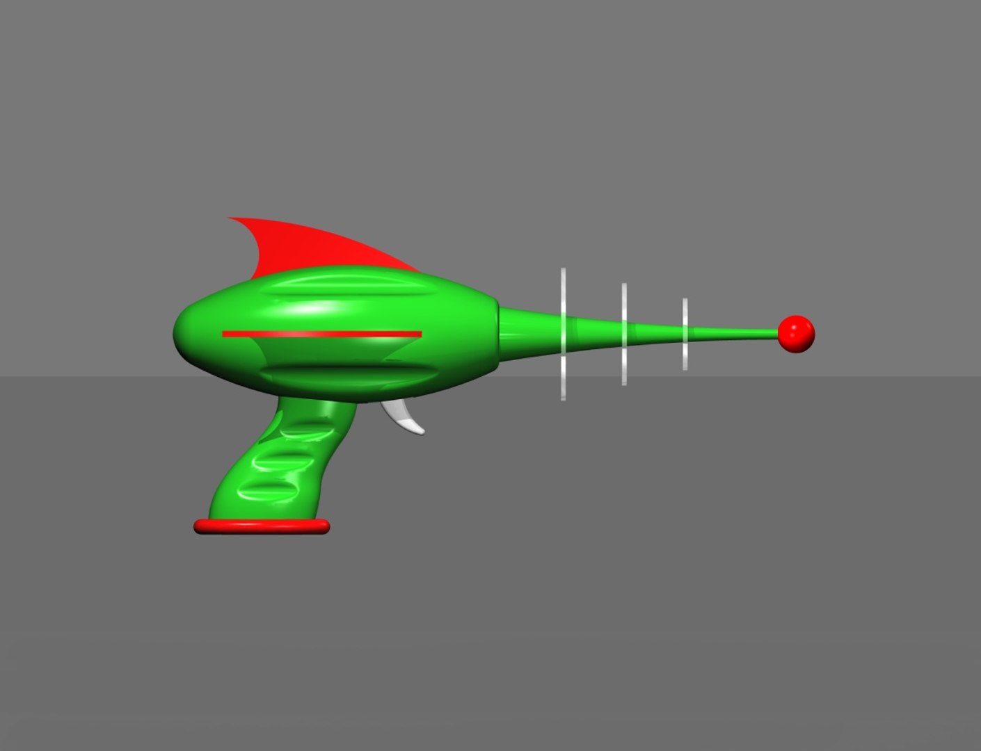 Cartoon Style Gun 3d Model