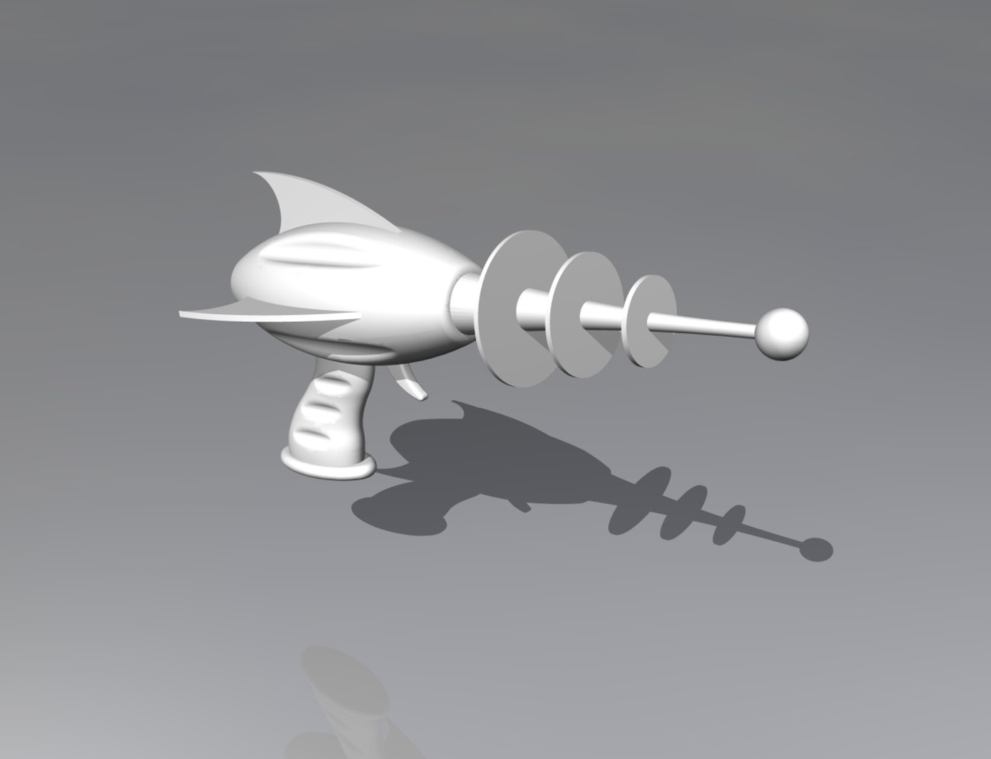 Cartoon Style Gun 3d Model