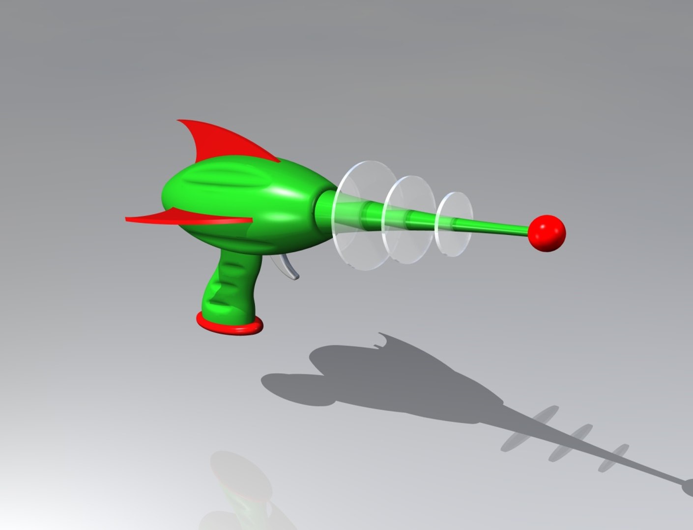 Cartoon Style Gun 3d Model