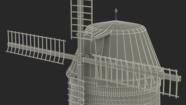 Village Windmill Rigged 3D model - TurboSquid 2045932