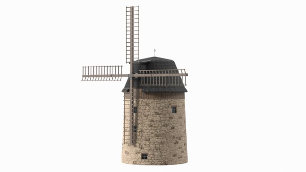 Village Windmill Rigged 3D model - TurboSquid 2045932