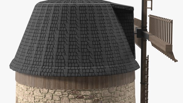 Village Windmill Rigged 3D model - TurboSquid 2045932
