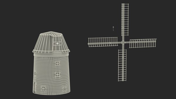 Village Windmill Rigged 3D model - TurboSquid 2045932