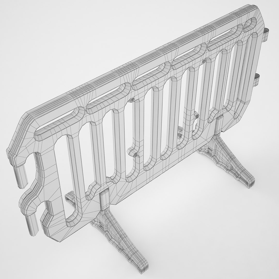 Plastic Crowd Control 3d Model