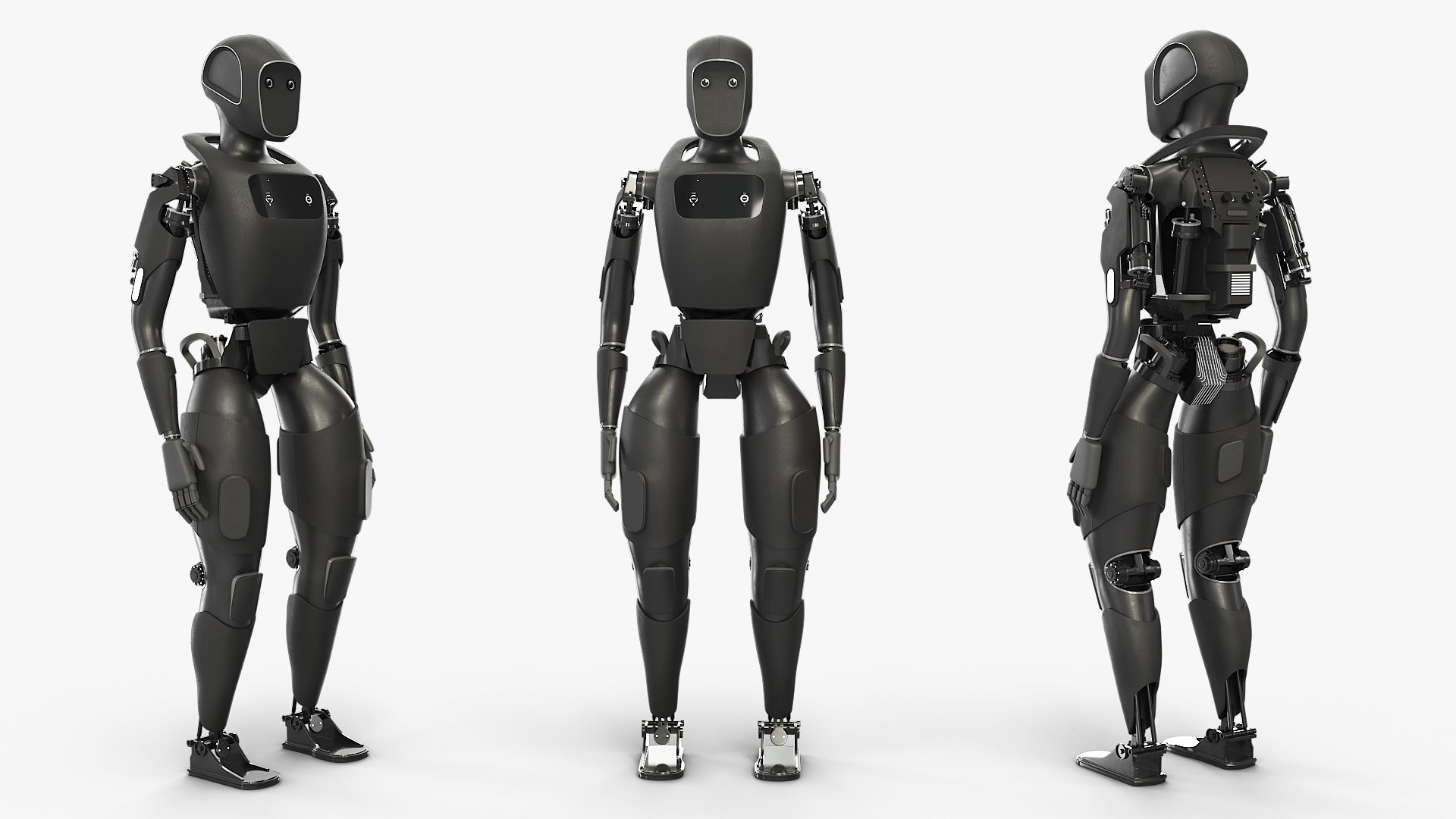 AI Humanoid Assistant Robot Black 3D Model - TurboSquid 2479657
