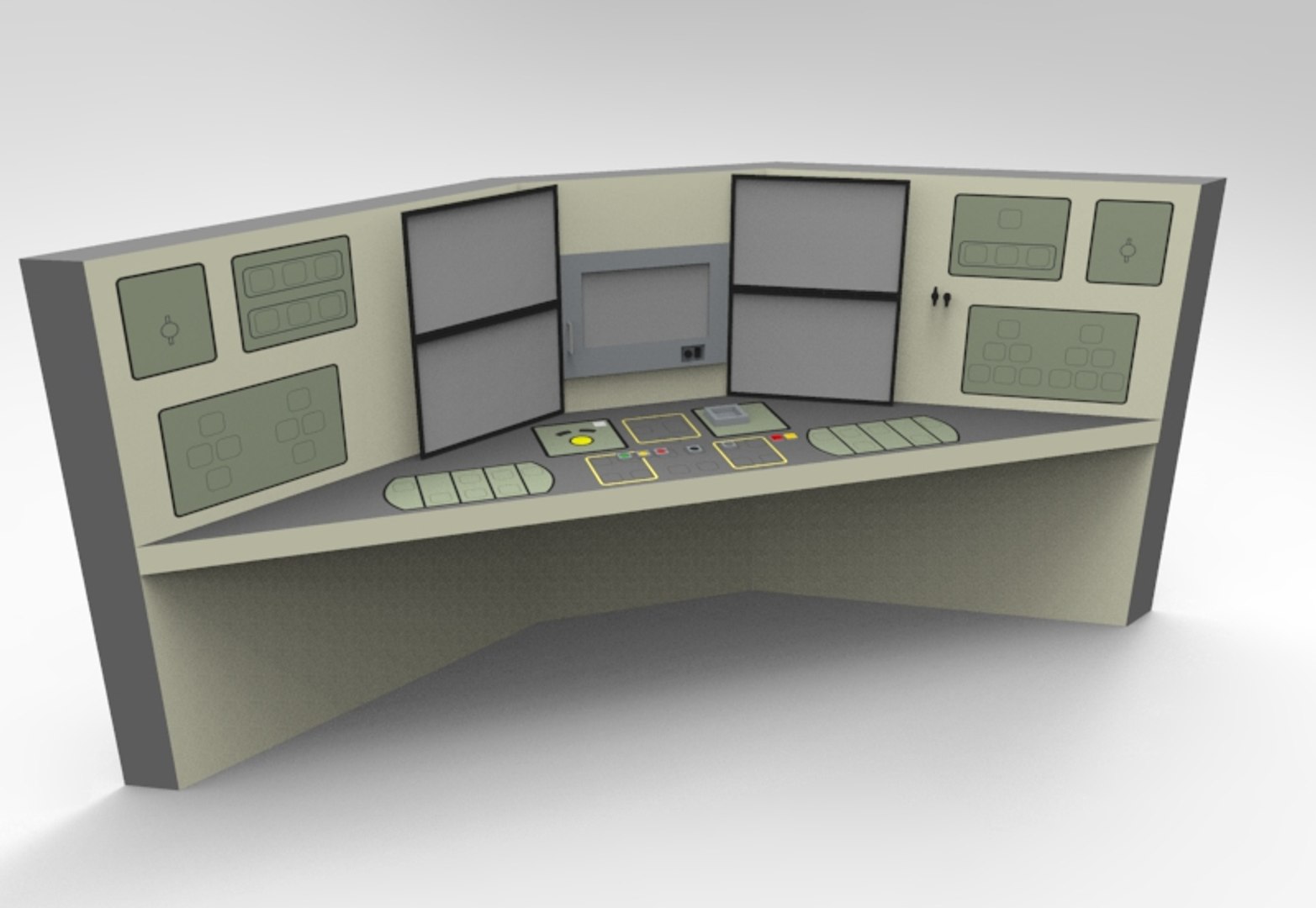 Control Panel 3D Model - TurboSquid 1198776