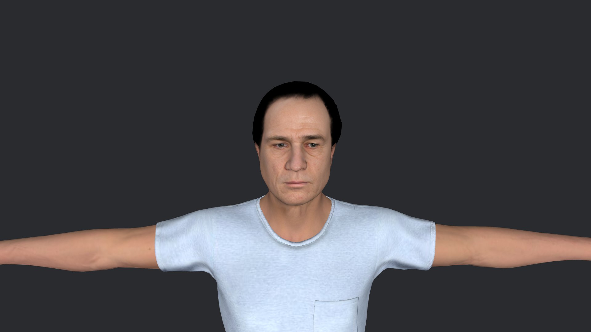 Tommy Lee Jones Hyper Realistic Full Body Fully Rigged 3D Character ...