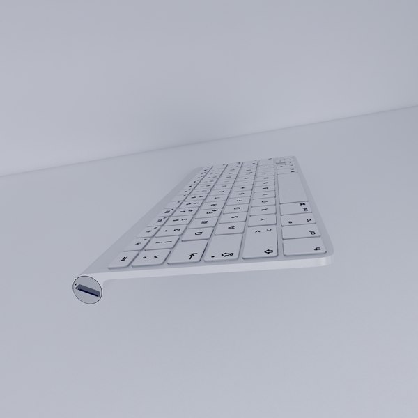 apple wireless keyboard 3d model