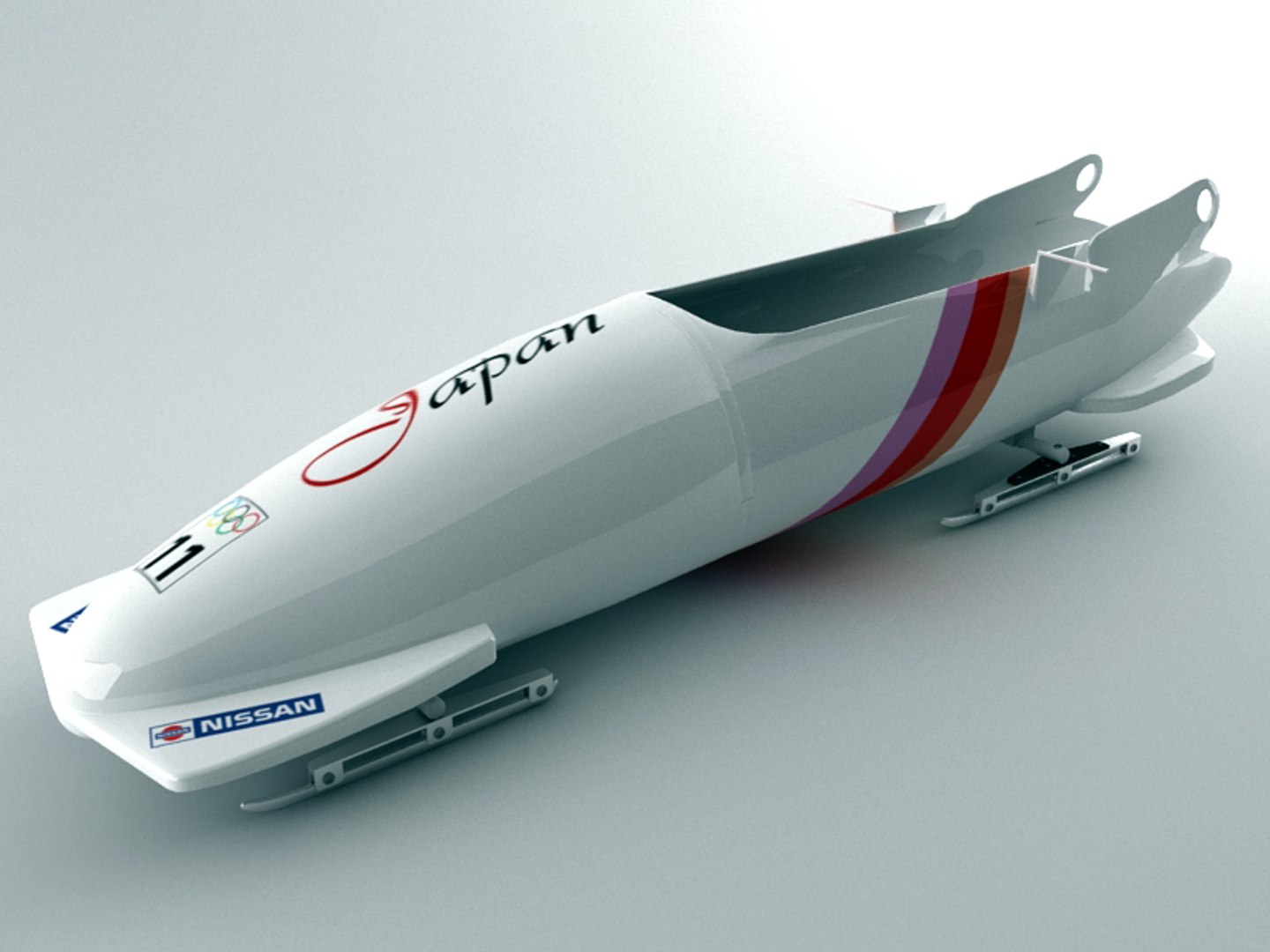3d Bobsleigh Sled - Japan