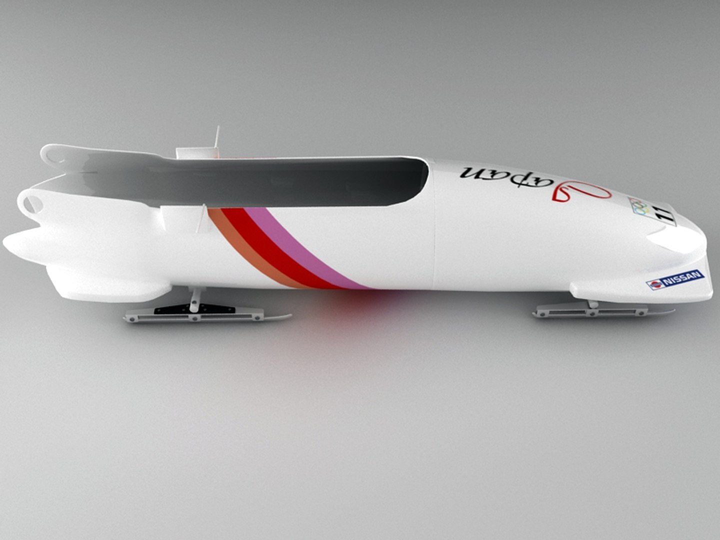 3d Bobsleigh Sled - Japan