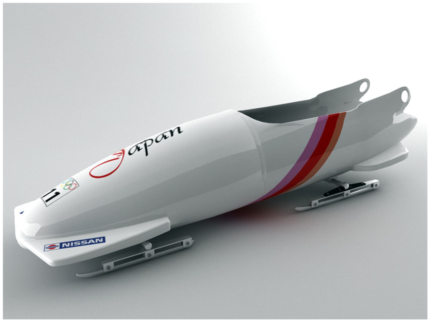 3d Bobsleigh Sled - Japan