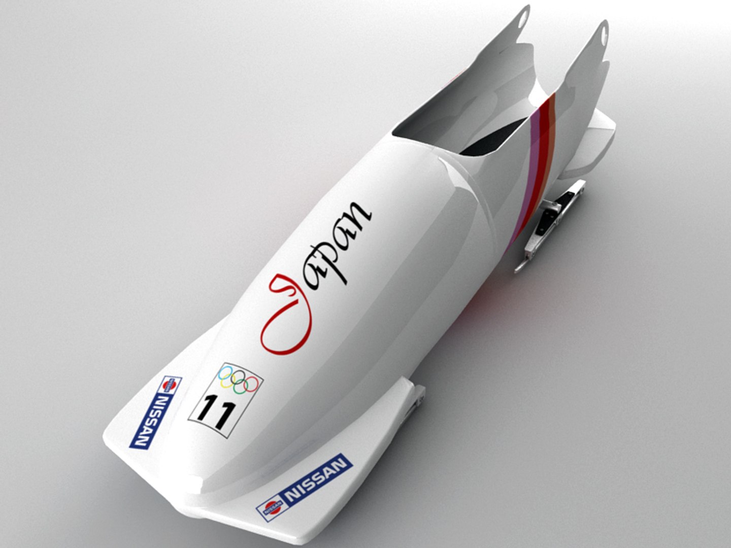 3d Bobsleigh Sled - Japan