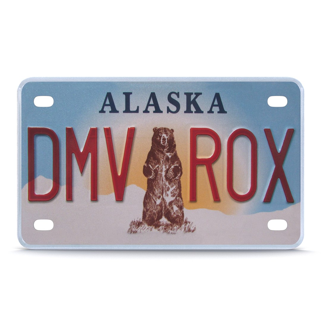 3d alaska license plate